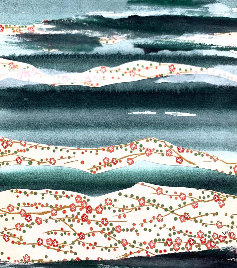 Mount Yoshino Painting by Nadia Daly | Saatchi Art