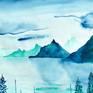 Glacial Lakes Painting by Nadia Daly | Saatchi Art