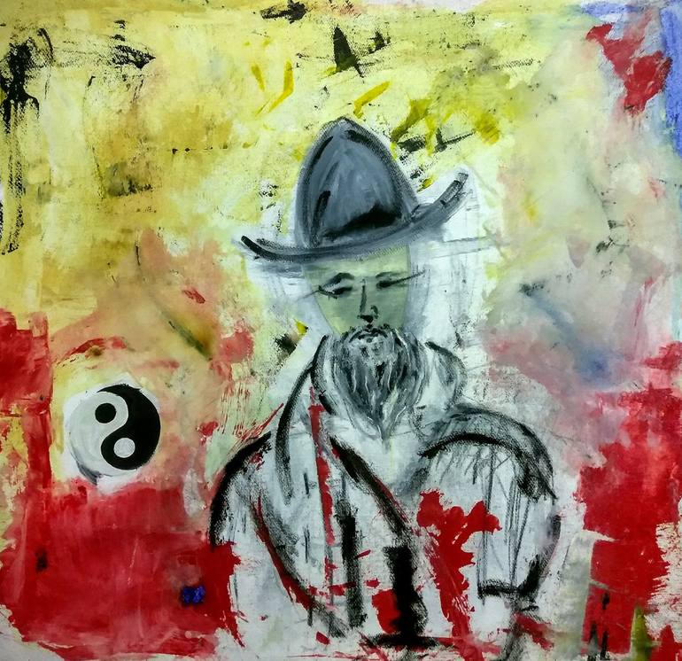 YELLOWman Painting by Bryant Lamont | Saatchi Art