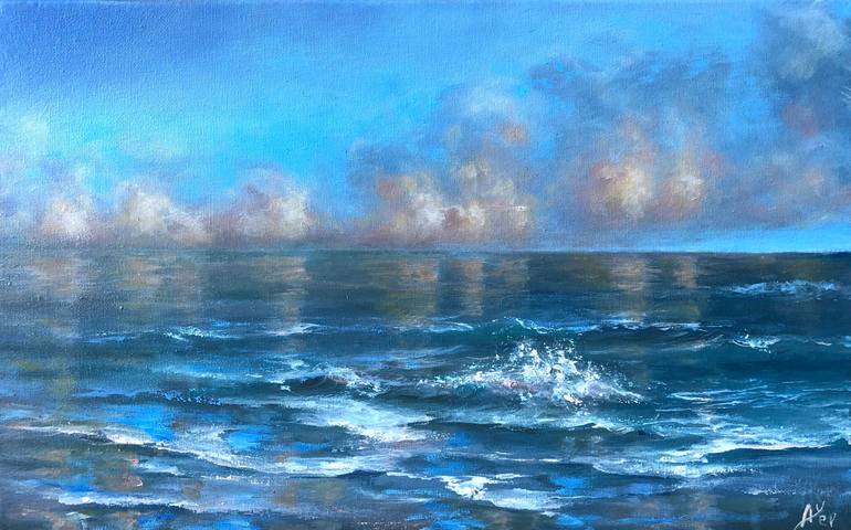 Low Tide Painting by Alesia Yeremeyeva | Saatchi Art