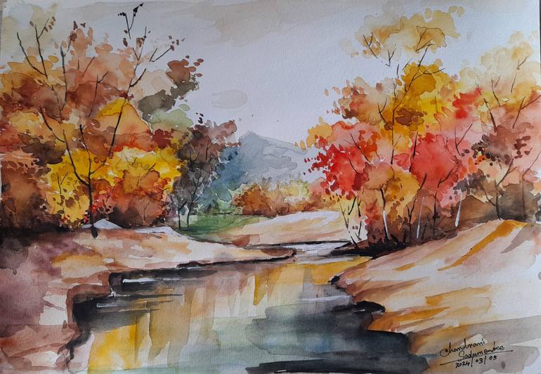 Dry Season Painting by chandrani sudumenike | Saatchi Art