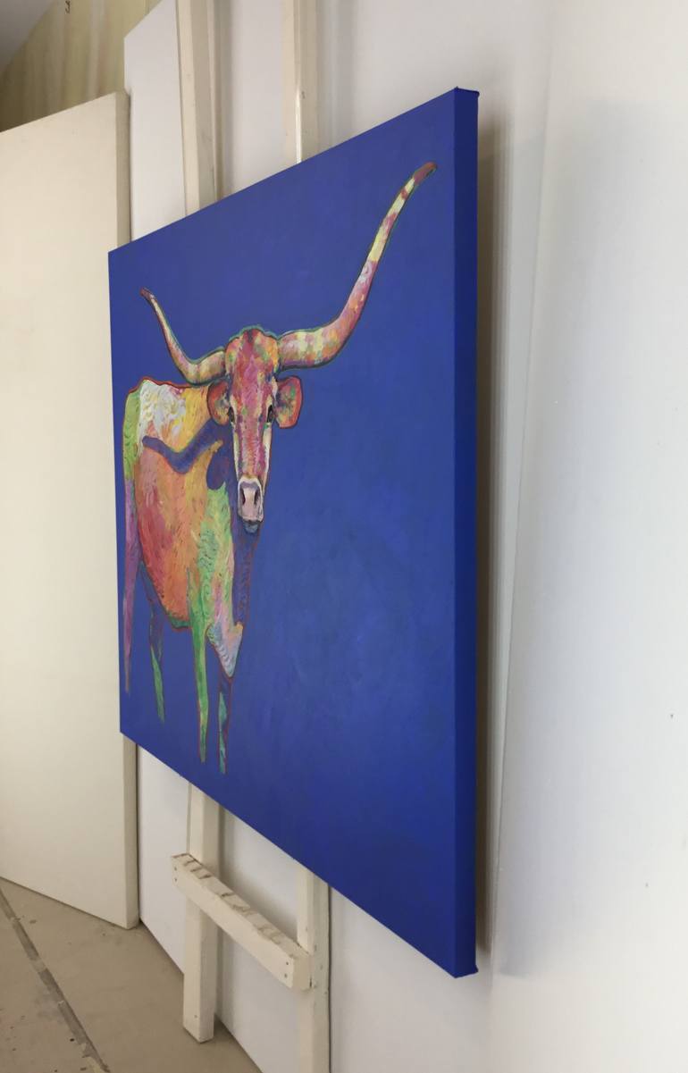 Colorful Longhorn 1: A Large Southwestern Longhorn - Cow - Bull - Steer ...