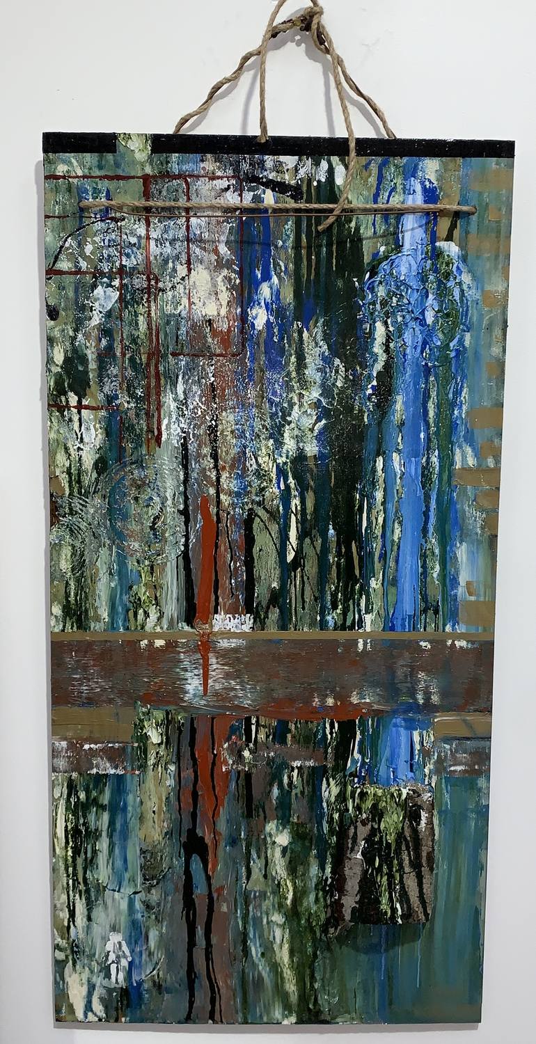 Bird In Cage Painting by Lisa Paskel Rees | Saatchi Art