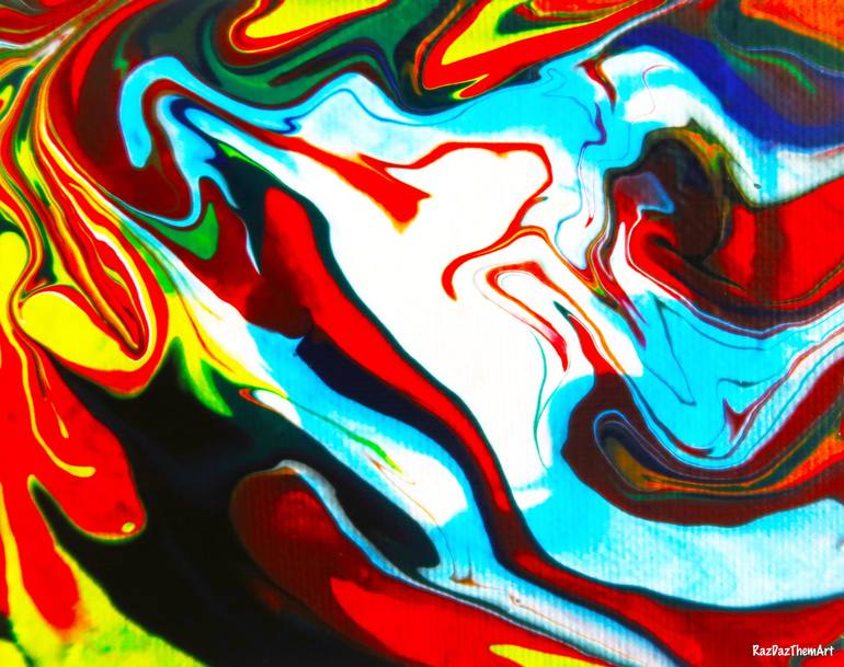 “Flow With It” Abstract Flow, Chakra Art, Texture Painting, Art ...