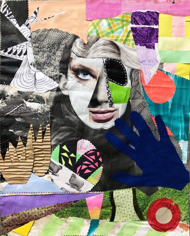 HANDS OFF Collage by Maggie Kempinska | Saatchi Art