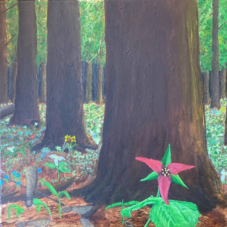 The germination of sugar maple Painting by david greene | Saatchi Art