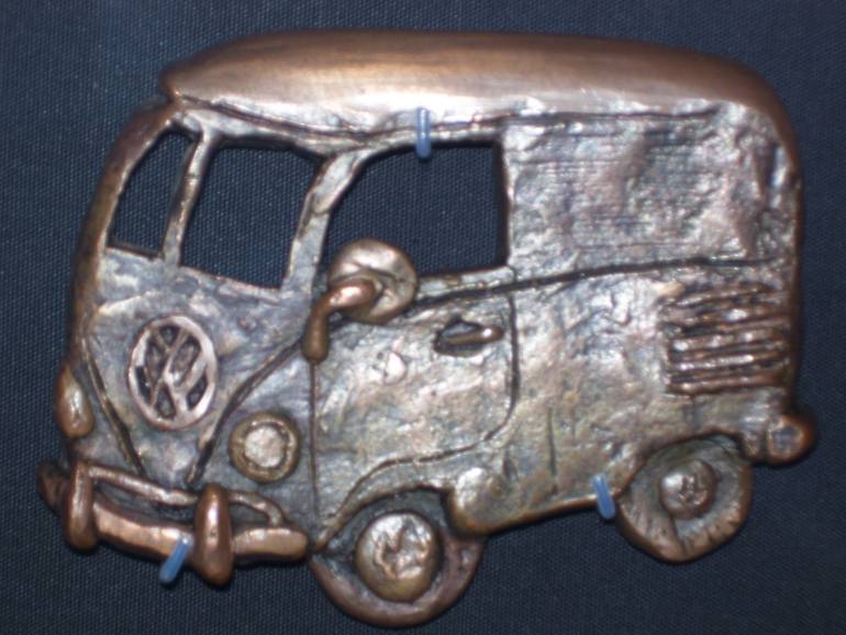 'Beach Bums Battered Bus' Sculpture by luke plant | Saatchi Art