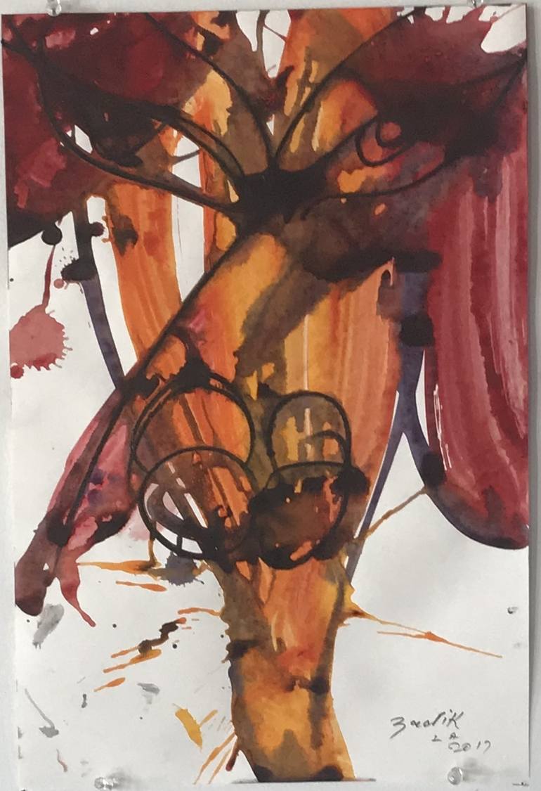 Untitled (From Foreigners Series) Drawing by Zadik Zadikian | Saatchi Art