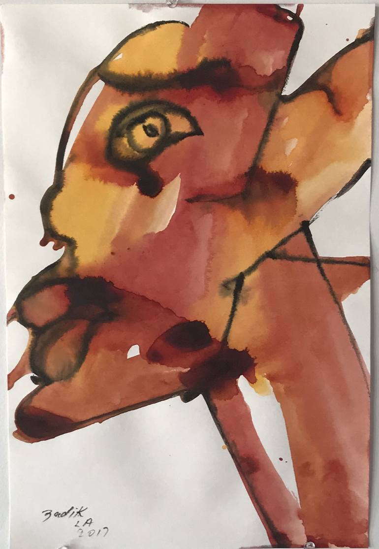 Untitled (From Foreigners Series) Drawing by Zadik Zadikian | Saatchi Art