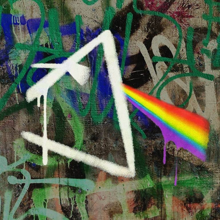 Dark Side of the Moon Graffiti Pop Art (prints available) Painting by ...