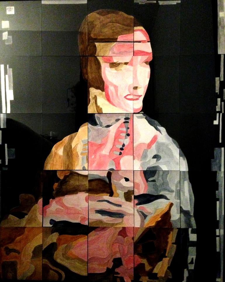 dedication to the masters (lady with an ermine) Painting by sassan ...