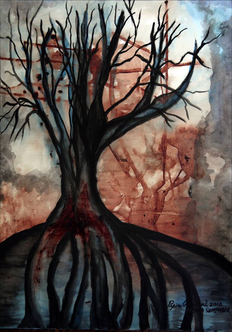 Tantra tree Painting by papia ghoshal | Saatchi Art