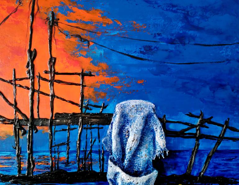 Colors on the Trabocco Painting by Michael The Colorist | Saatchi Art