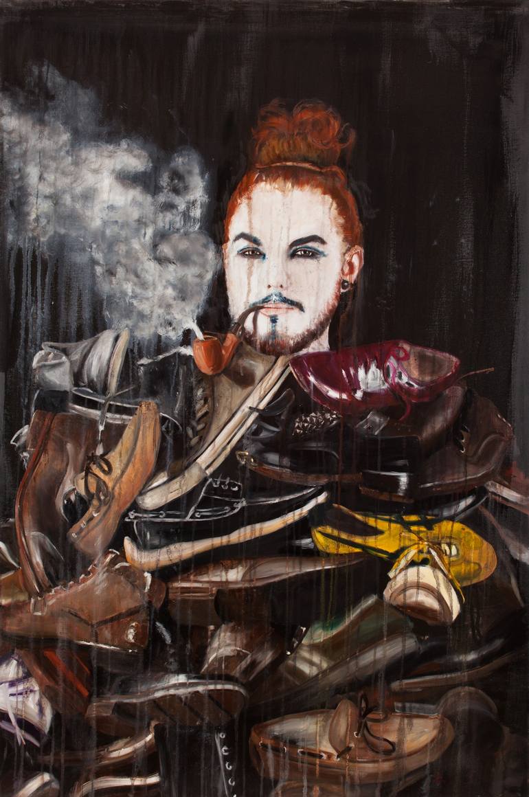 Brucaliffo Painting by Sara Zamperlin | Saatchi Art
