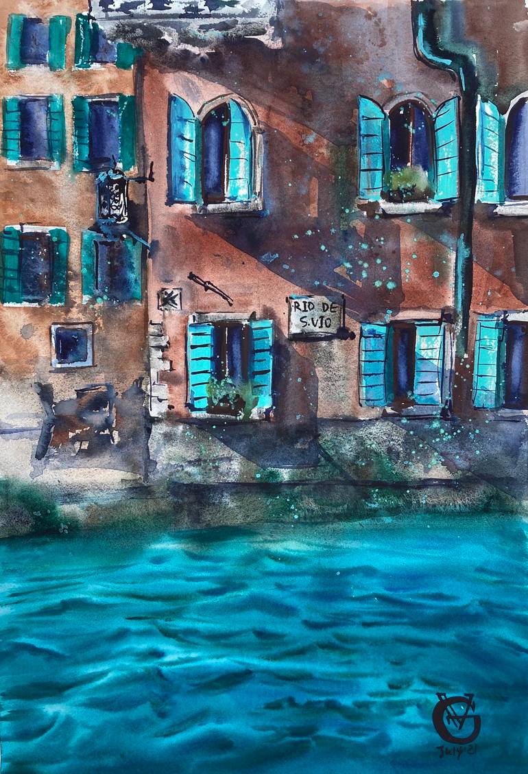RIO DE S.VIO Painting by Valeria Golovenkina | Saatchi Art