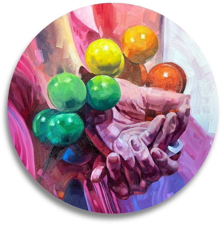 Rainbow Handcuffs Painting by Steven Morrell | Saatchi Art