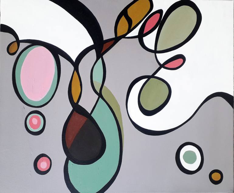 Ribbons Painting by Sarah Horsfall | Saatchi Art