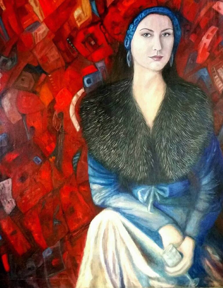 Self-portrait Painting by Light Lana Reiber | Saatchi Art