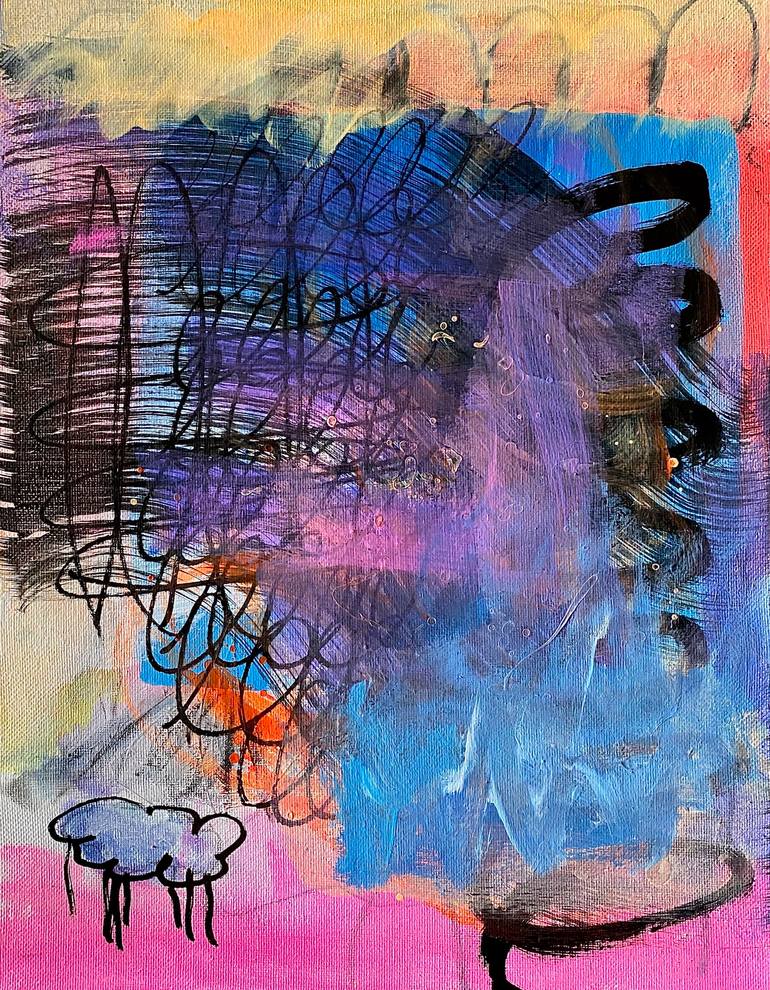 Cloudy Thoughts Painting by Kathy Wright | Saatchi Art