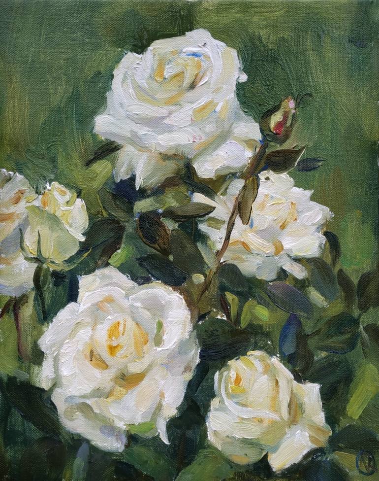 Acrylic Rose Painting Techniques- Iceberg White Roses, 60% OFF