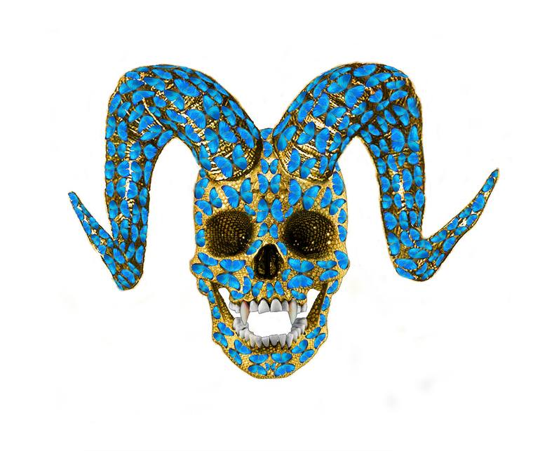 Azul (For the Love of Satan (Fertility)) (Study) Mixed Media by Julius ...