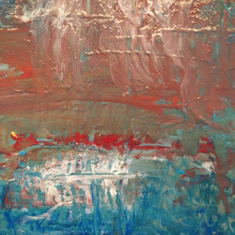 la linea rossa Painting by Paola Bonavolonta' | Saatchi Art