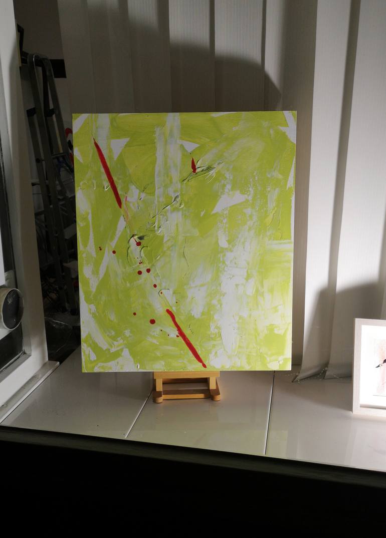 Red Line Painting by Larissa Lae | Saatchi Art