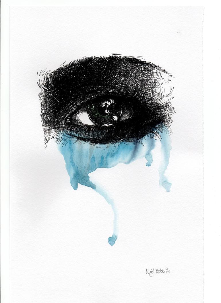 It's over. Drawing by Nigel Babb | Saatchi Art