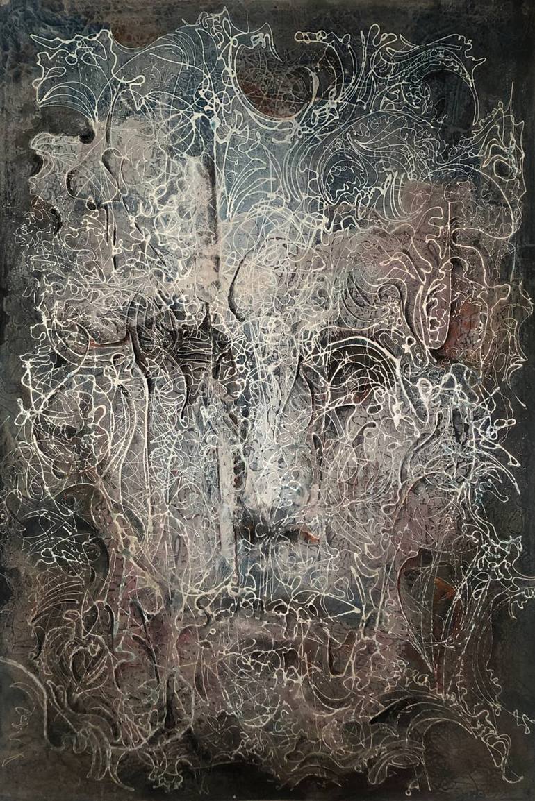 Fathomless Throne Painting by Ershad Raftari | Saatchi Art