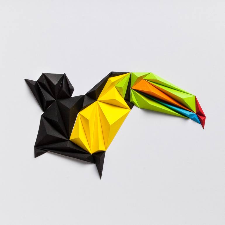 Toco | Paper Artwork Sculpture by Tayfun Tinmaz | Saatchi Art