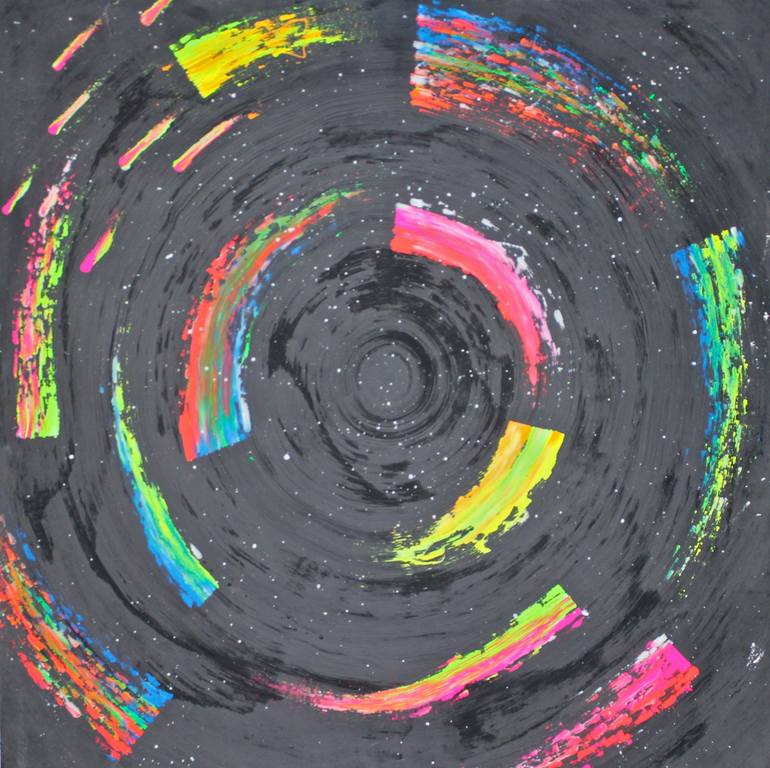 Midnight Vinyl Painting by Tim Hooper | Saatchi Art