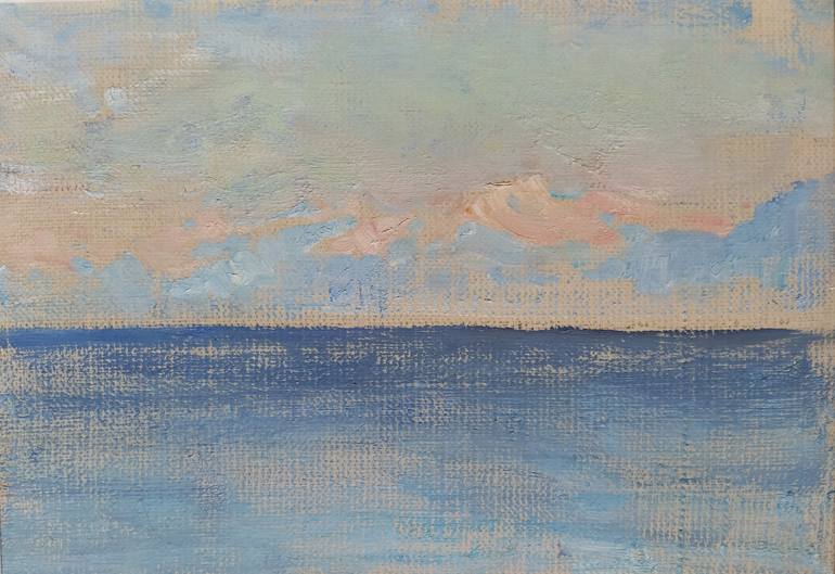 Horizon. Baikal Painting by Yuriy Ushakov | Saatchi Art