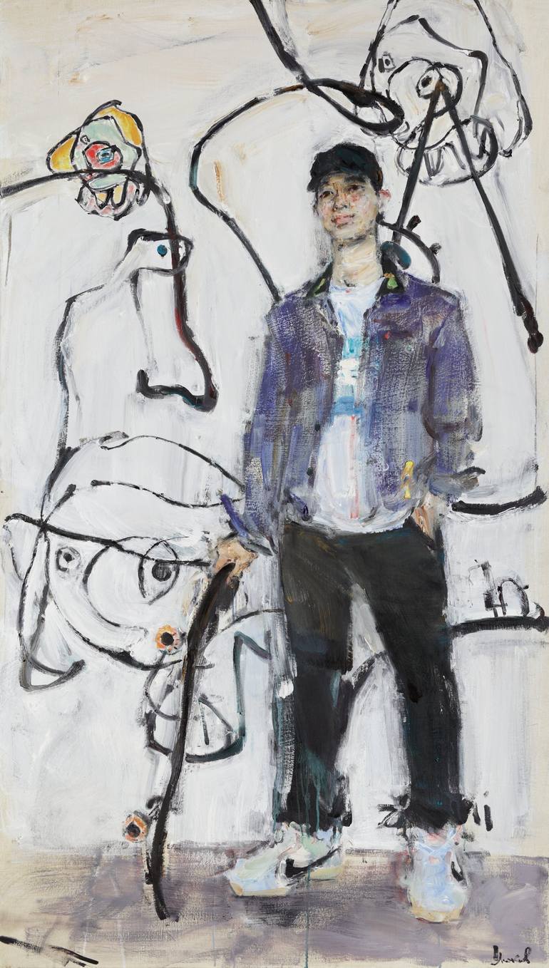 Portrait of Zhihai Painting by Yuriy Ushakov | Saatchi Art