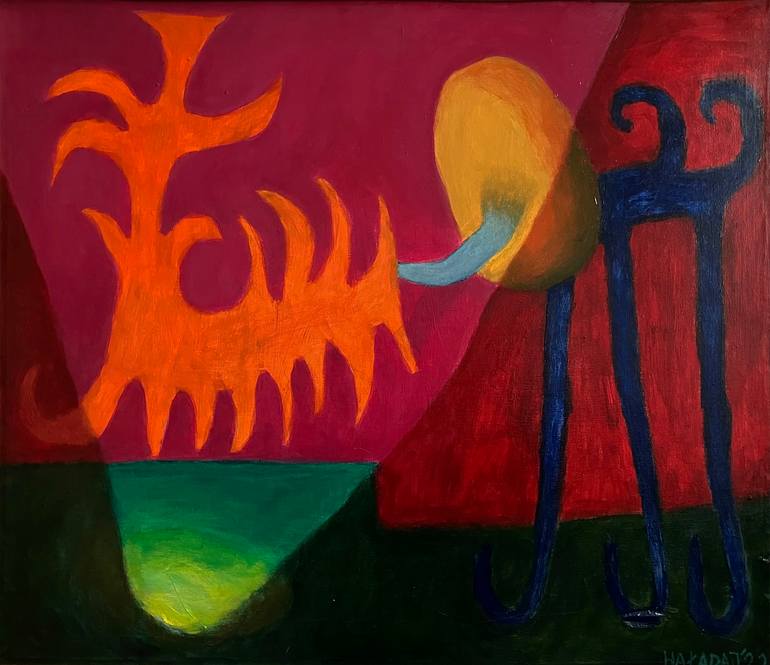 dragon's buttlicker Painting by Tomek Haładaj | Saatchi Art