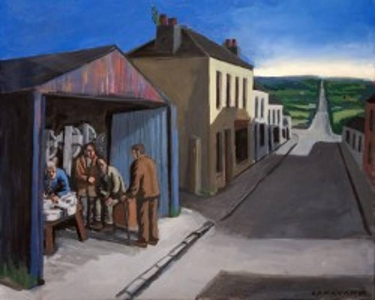 The Long Straight Road Painting by Bernard Canavan | Saatchi Art