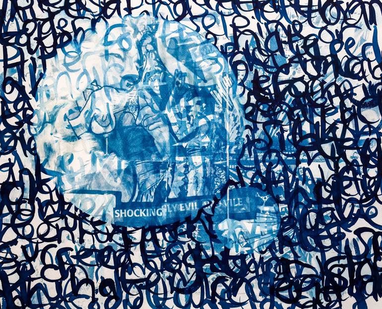 Brexshit automatic writing cyanotype on watercolour paper Photography ...