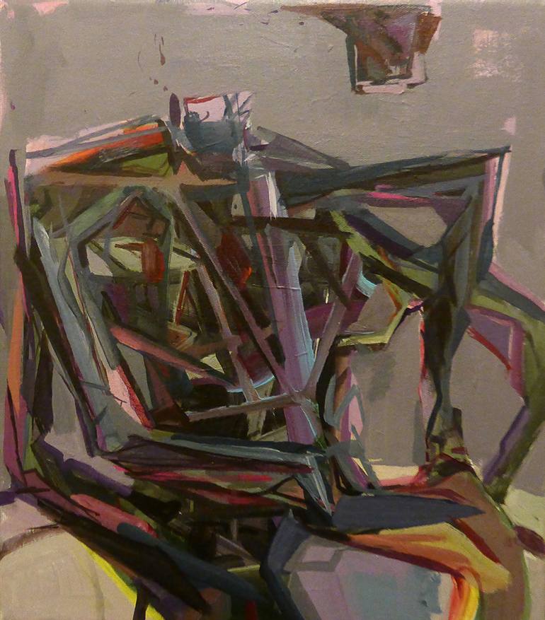 Study of figure sitting Painting by Graham Carrick | Saatchi Art