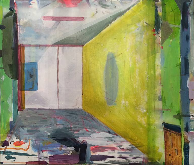 A waiting room Painting by Graham Carrick | Saatchi Art