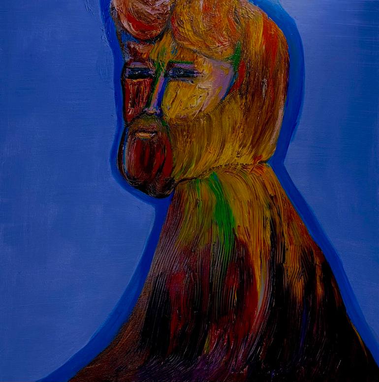 Duke Jeebus gets the Blues Painting by Nola Roeper | Saatchi Art