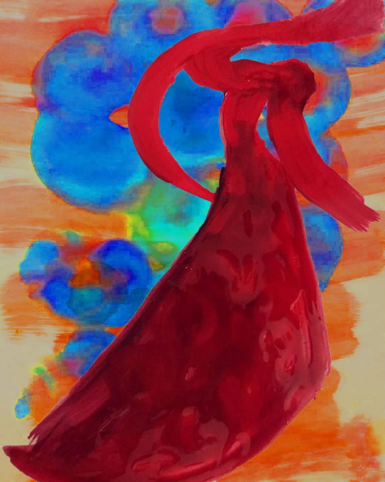Red magic Painting by amani biltaji | Saatchi Art