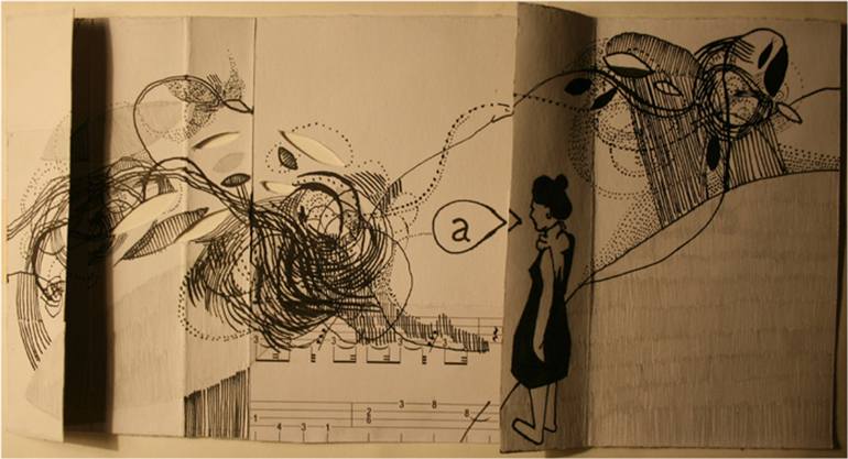 Communication polyptych Drawing by Valentina Grubacevic | Saatchi Art