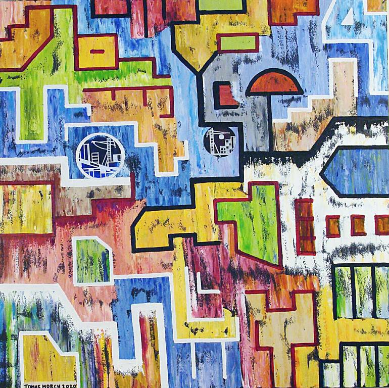 LONDON METROPOLE #2 Painting by Tomas Morch | Saatchi Art