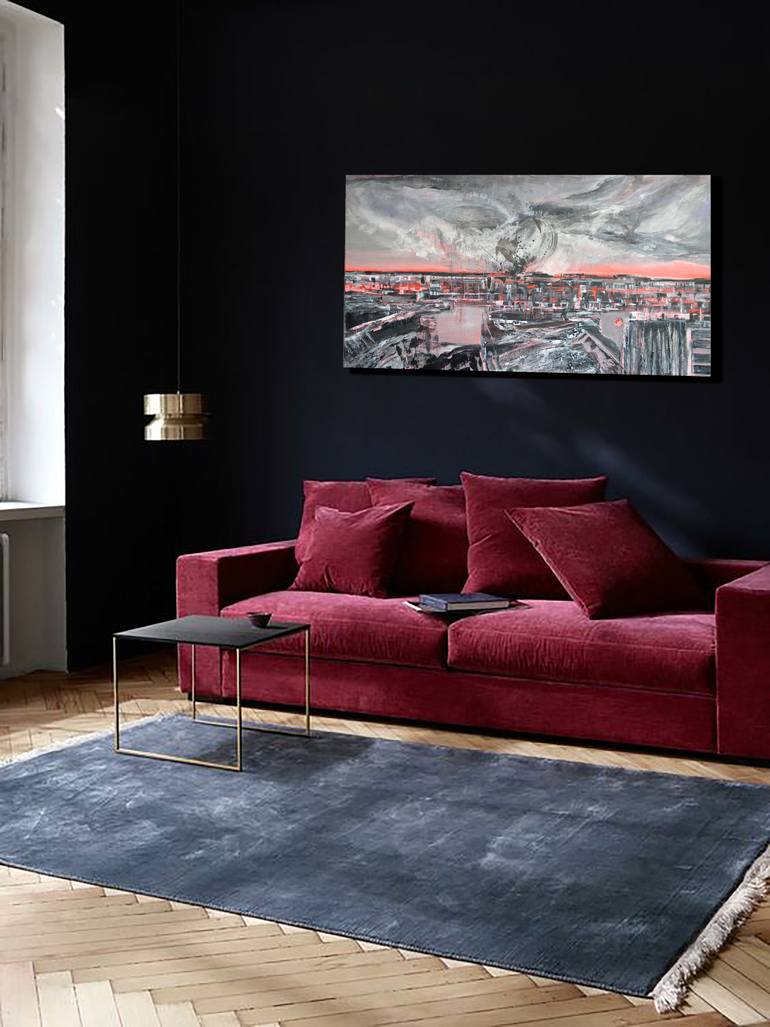 Industrial romance Painting by Viktorija Rutskaja | Saatchi Art