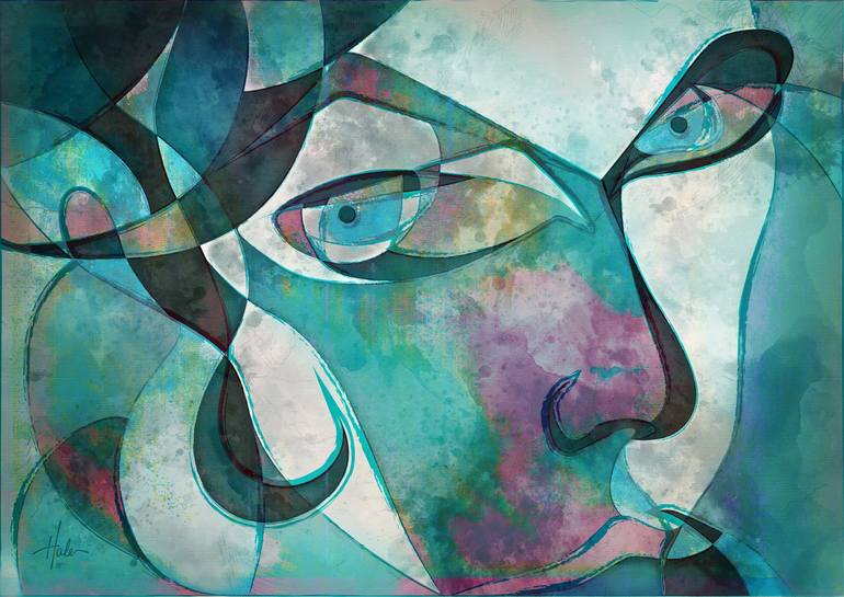 Portrait of Alexandra Daddario Mixed Media by Gregory Hale | Saatchi Art