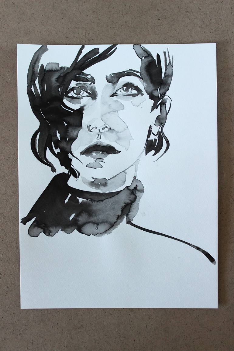Selfie Drawing by Nadia Policarpova | Saatchi Art