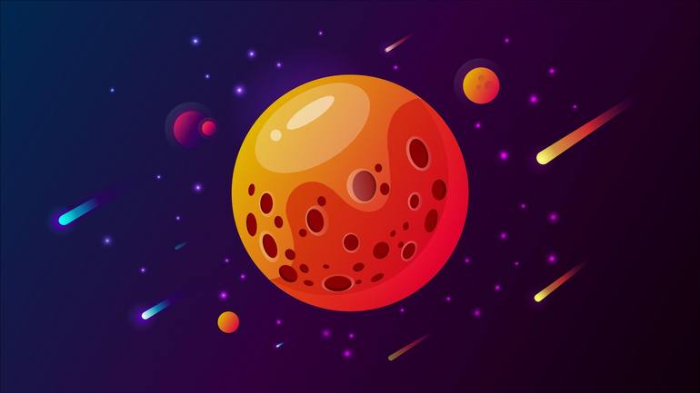 burning planet Drawing by Viktoria Zhuravleva | Saatchi Art