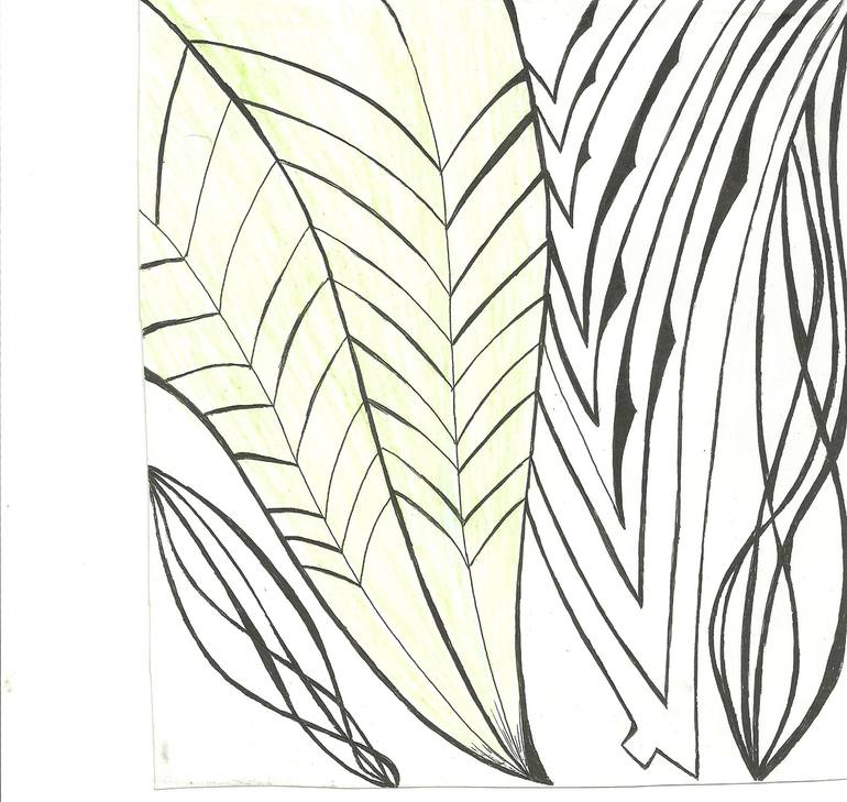 leafy abstract Drawing by supriti baghla | Saatchi Art