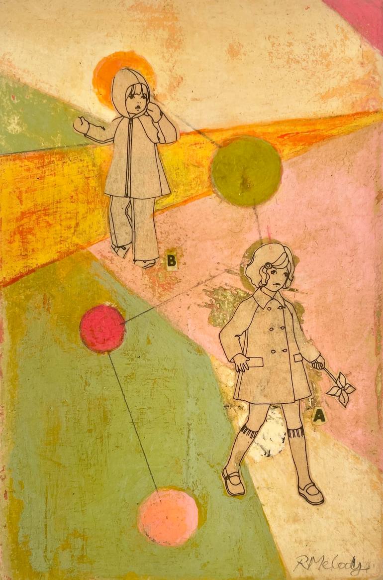Siblings Painting by Rae Melody | Saatchi Art