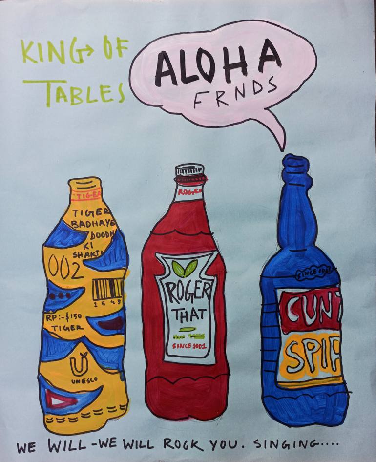 ? Aloha friends Painting by Subho Banik | Saatchi Art