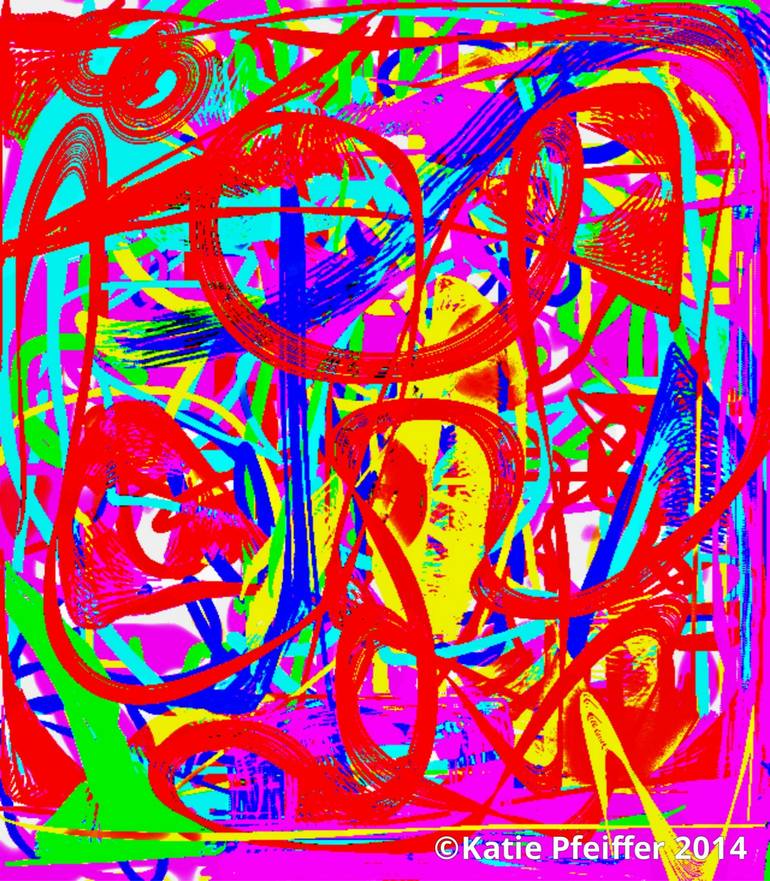 Jupiter Square Sun Abstract Drawing by Katie Pfeiffer | Saatchi Art